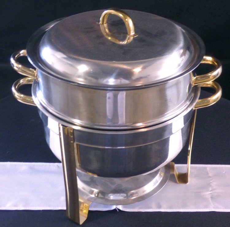 Chafer Two-Toned Round 4 Qt. - Unique Party Rental